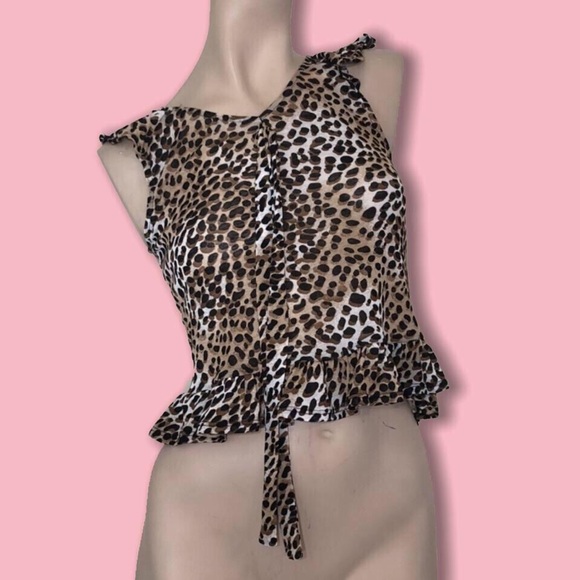 Urban Girl | Tops | Y2k Cheetah Print Fitted Cami | Poshmark